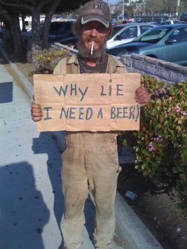 46 Funny Homeless Signs That Will Make You Think - Tidbits Of Experience
