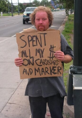 46 Funny Homeless Signs That Will Make You Think