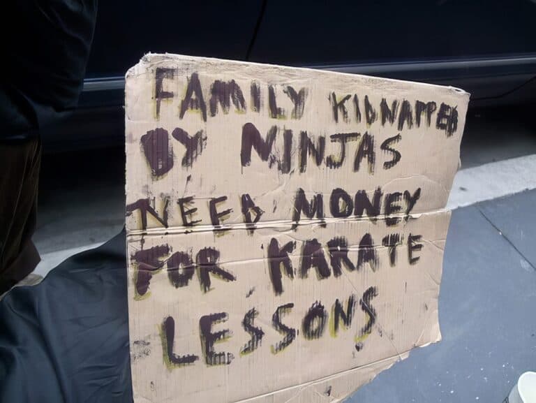 46 Funny Homeless Signs That Will Make You Think