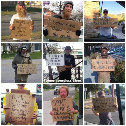 46 Funny Homeless Signs That Will Make You Think