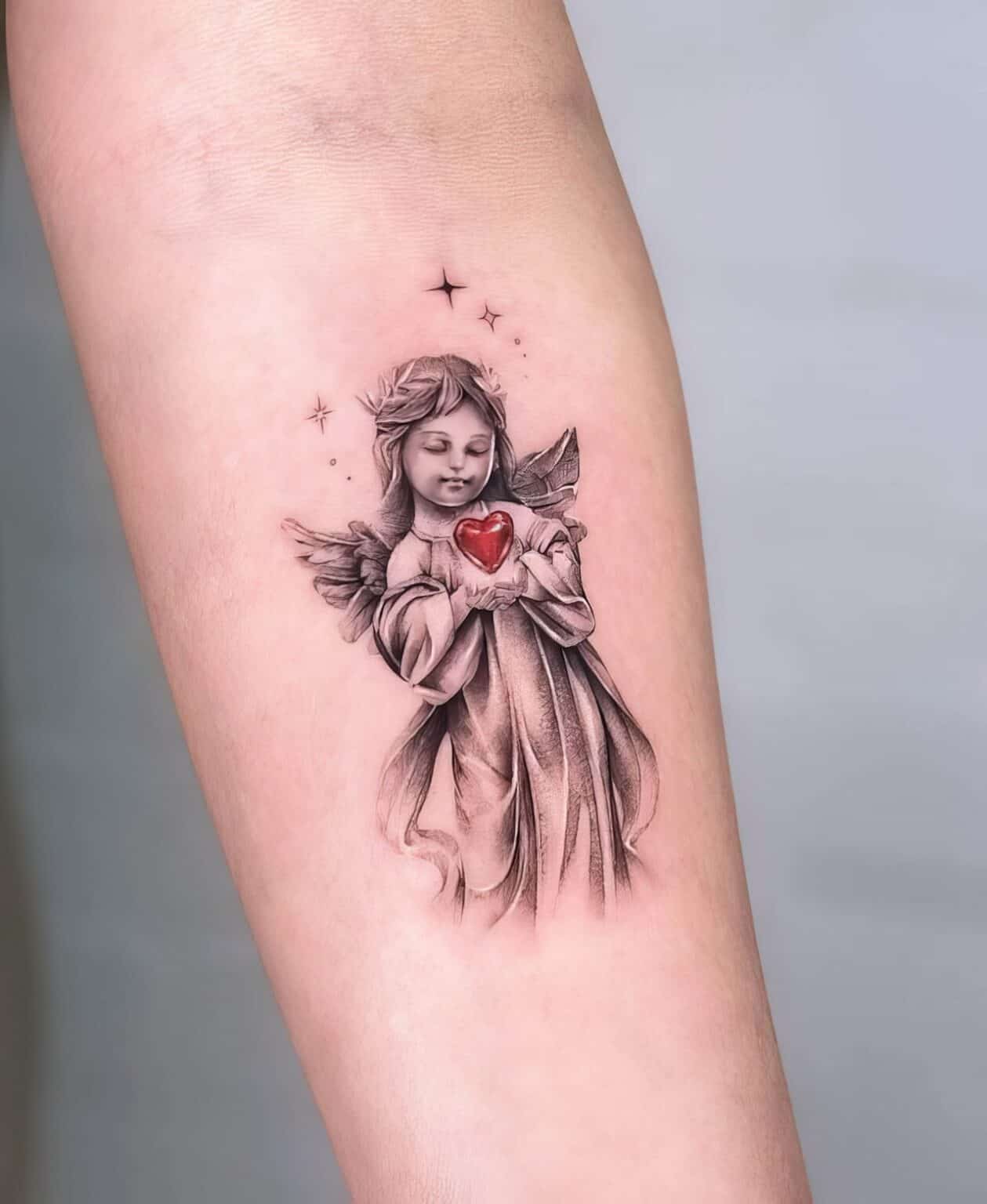 117 Angel Tattoo Ideas: A Heavenly Guide To Your Next Ink - Tidbits Of ...