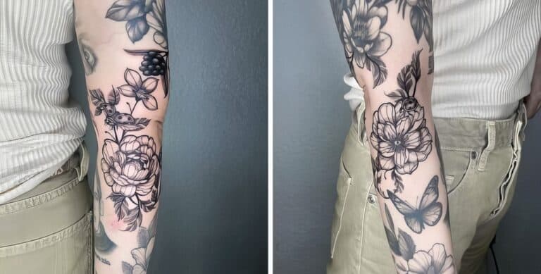 155 Stunning Floral Tattoo Designs: From Whimsical Wildflowers To Bold ...